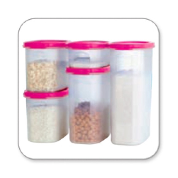 Tupperware | Kitchen | Tupperware Modular Mate Oval Set Pink | Poshmark